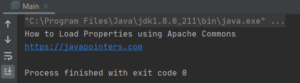 How to Load Properties Using Apache Commons Configuration 2 - JavaPointers