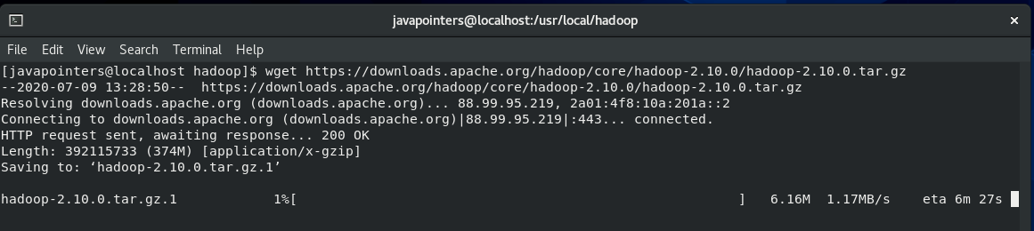 How To Install A Single Node Hadoop In Linux Javapointers